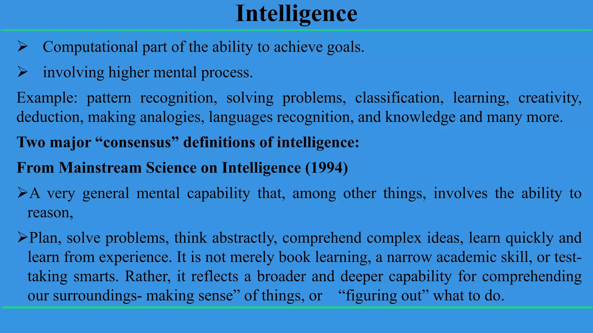 Artificial intelligence introduction | PPT