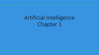 Artificial intelligence introduction | PPT