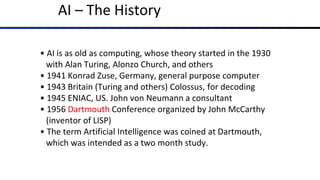 Artificial intelligence introduction ppt | PPT