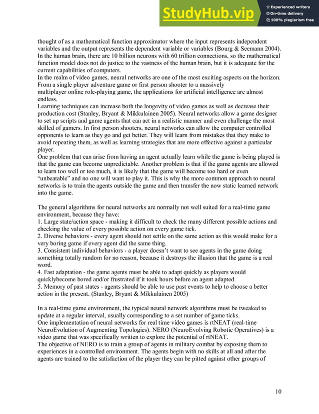 Artificial Intelligence In Video Games A Survey Written By | PDF