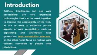 Artificial Intelligence in Web Accessibility Solutions | PDF
