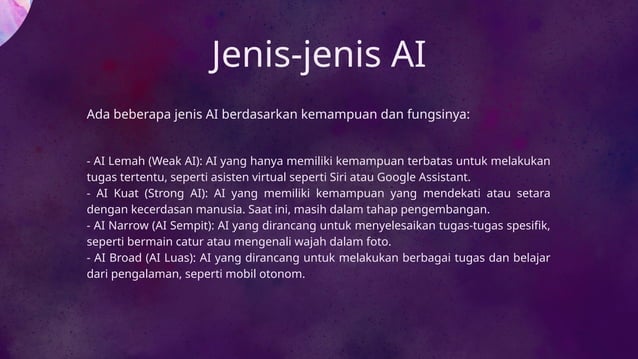 artificial intelligence (Kecerdasan buatan) | PPTX