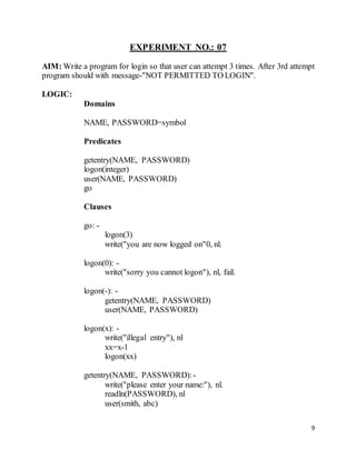 Artificial Intelligence Lab File | PDF
