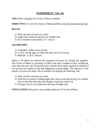 Artificial Intelligence Lab File | PDF