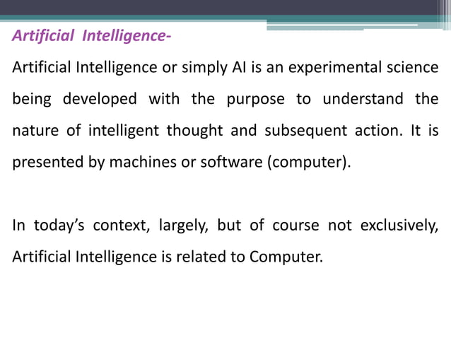 Artificial Intelligence Lecture-3 | PPT