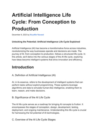 Artificial Intelligence Life Cycle From Conception to Production.pdf