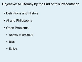 Artificial Intelligence Literacy | PDF