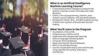 AI & ML Program at NIIT University Course_.pptx