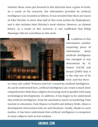 Artificial intelligence meets art and literature | PDF