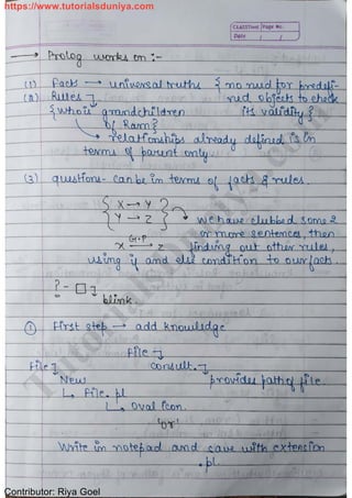 Artificial intelligence notes tutorials duniya | PDF
