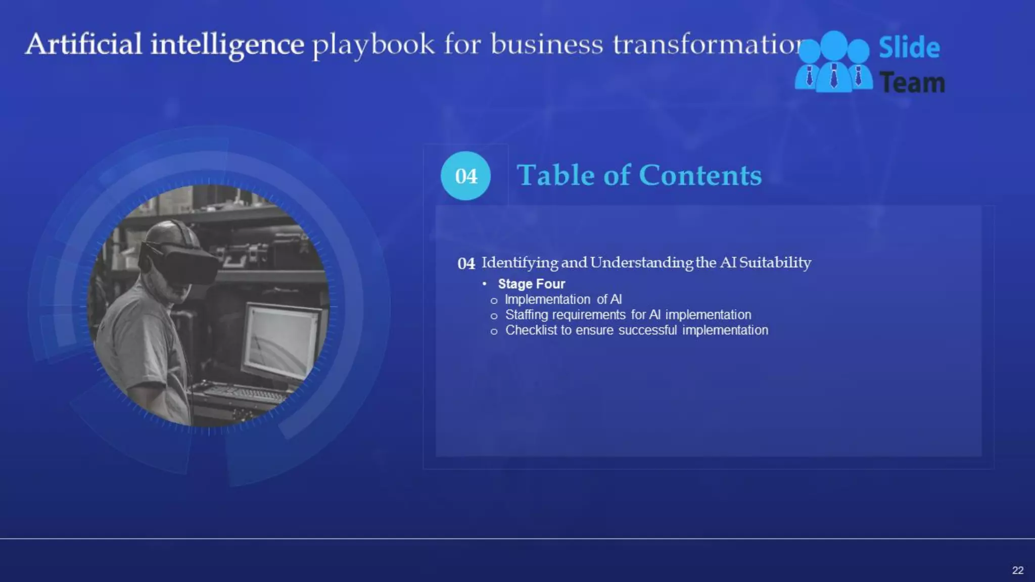 Artificial Intelligence Playbook For Business Transformation Powerpoint Presentation Slides ...