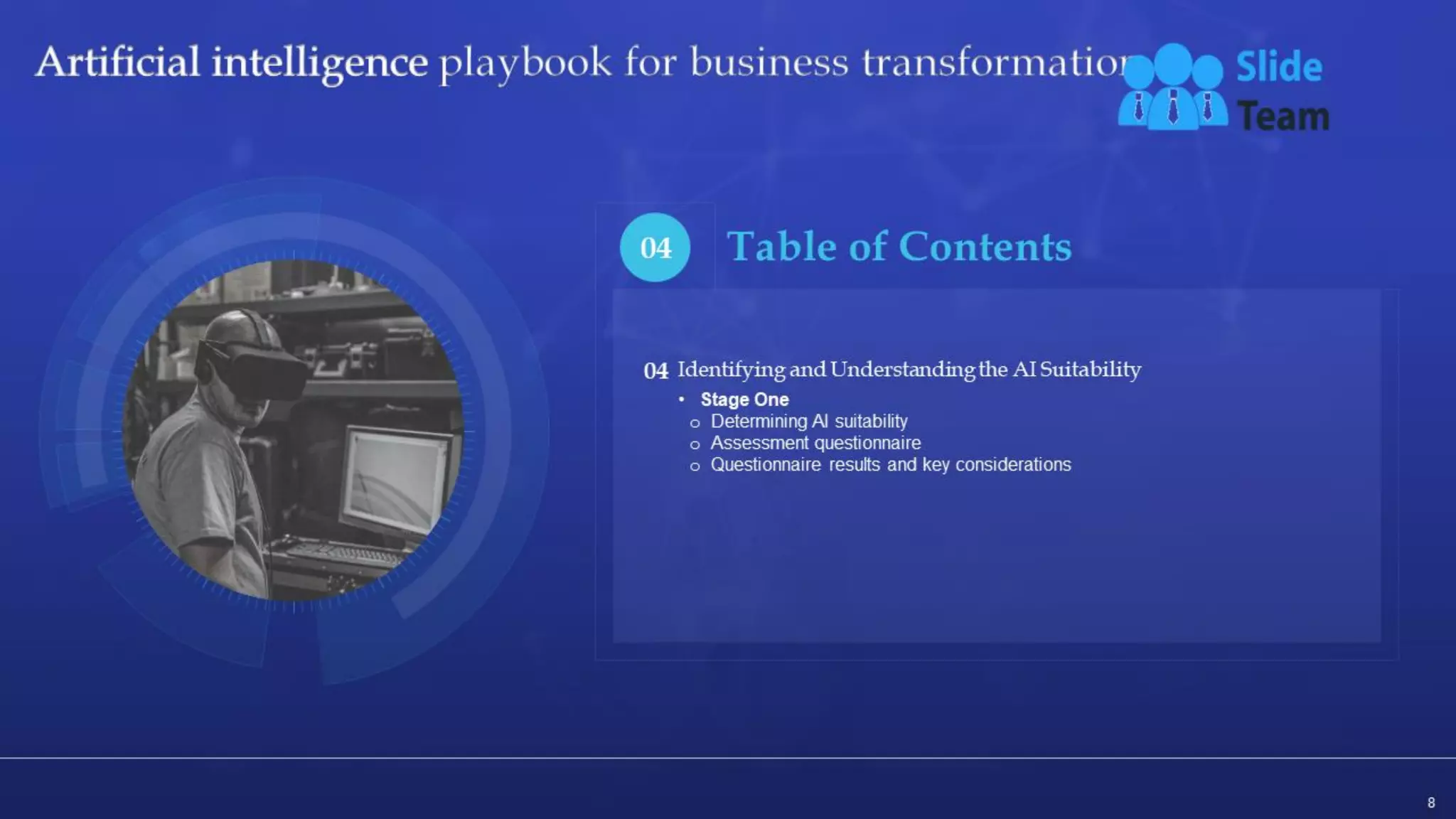 Artificial Intelligence Playbook For Business Transformation Powerpoint Presentation Slides ...