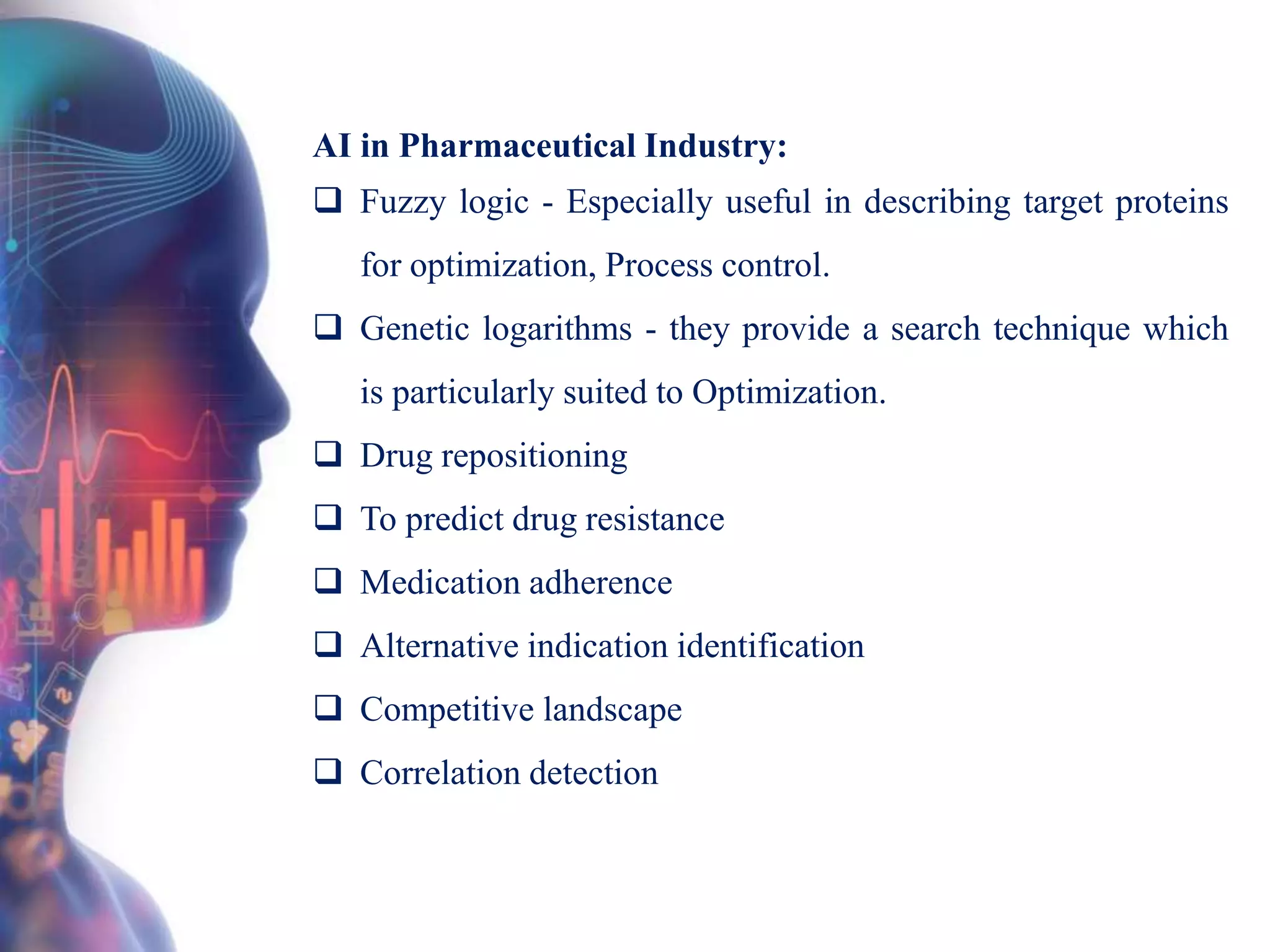 Artificial intelligence in Pharmaceutical Industry | PPTX