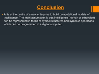 Artificial intelligence ppt | PPTX