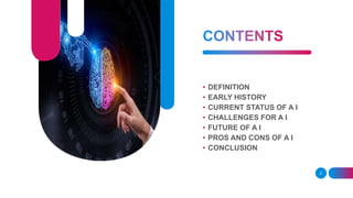 ARTIFICIAL intelligence ppt presentation | PPT
