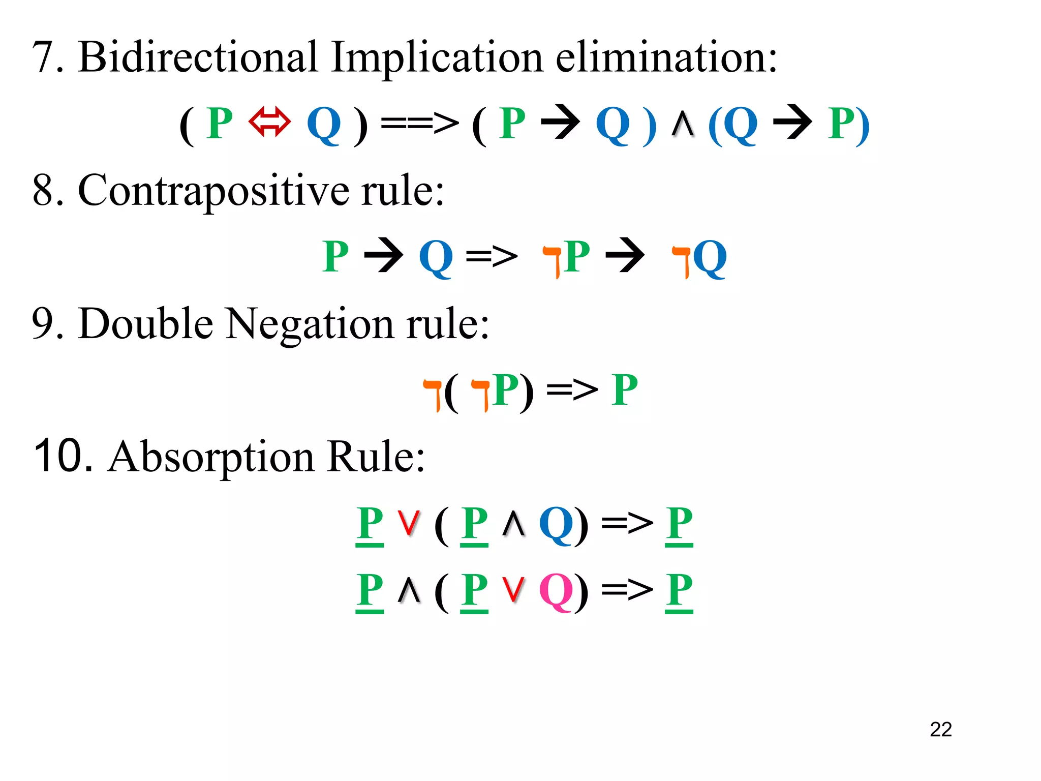 Knowledge Representation And Predicate Logic Pptx Programming