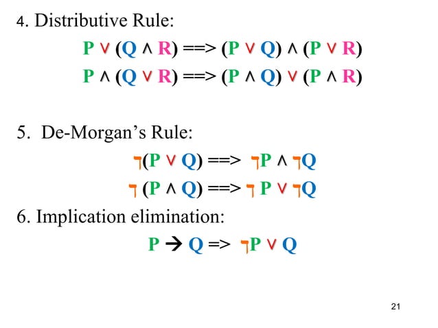 Knowledge representation and Predicate logic | PPTX | Programming ...