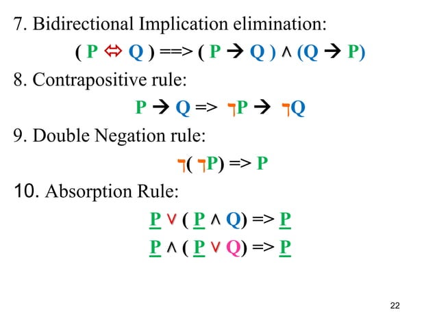 Knowledge representation and Predicate logic | PPTX | Programming Languages | Computing