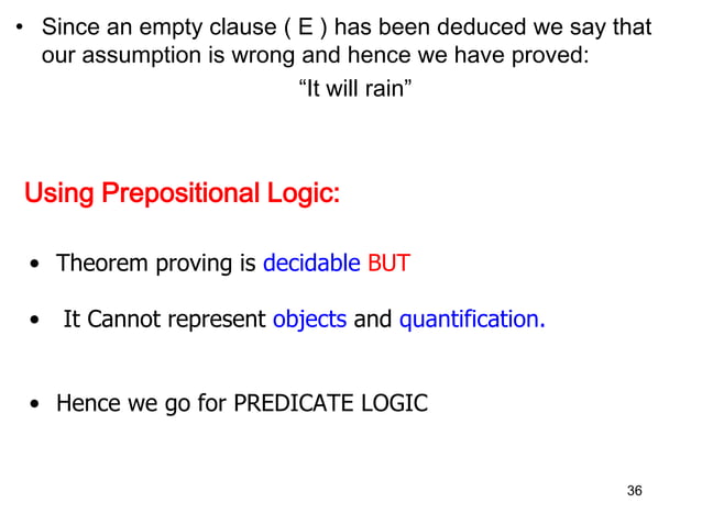 Knowledge representation and Predicate logic | PPTX | Programming ...