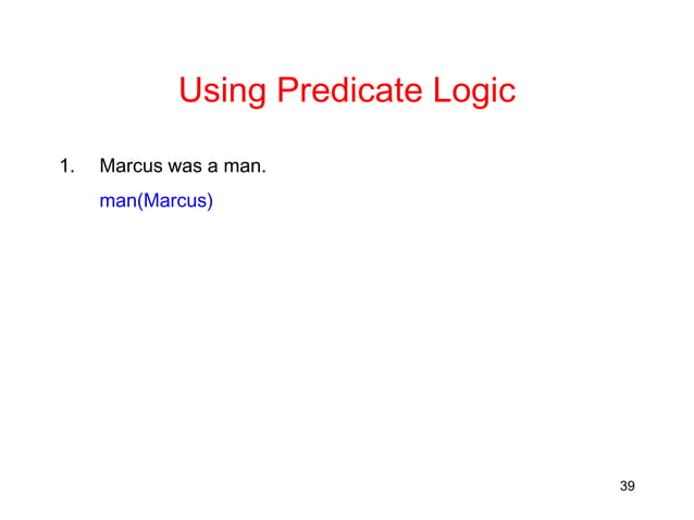 Knowledge representation and Predicate logic | PPTX | Programming ...