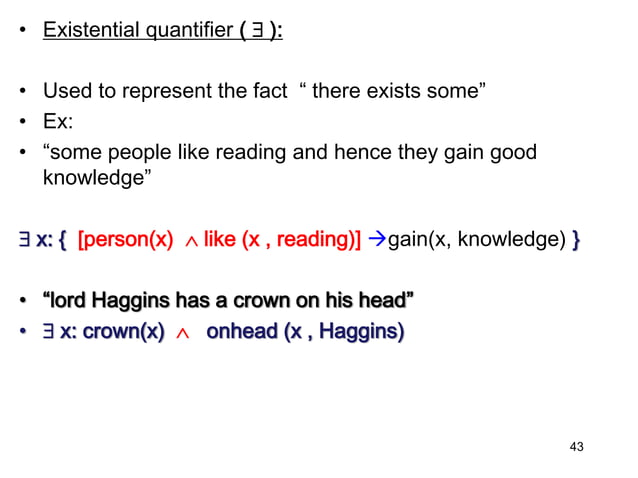 Knowledge representation and Predicate logic | PPTX | Programming ...