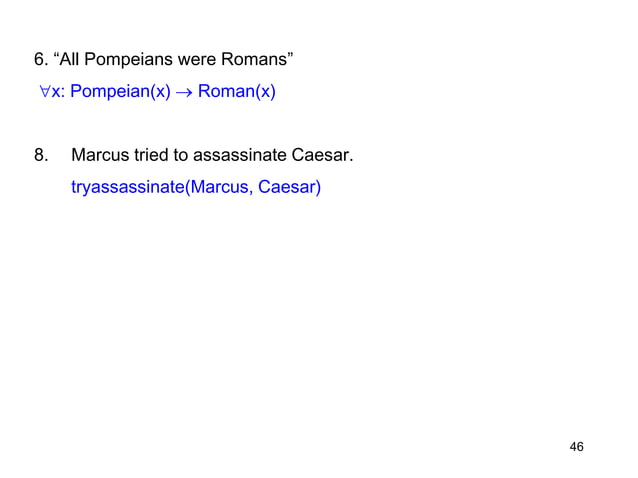 Knowledge representation and Predicate logic | PPTX | Programming ...