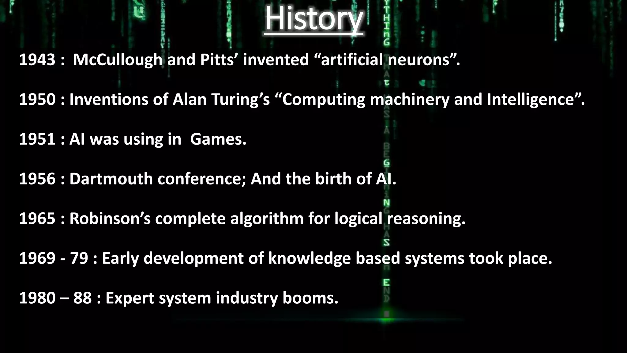 Artificial Intelligence(AI). | PPTX