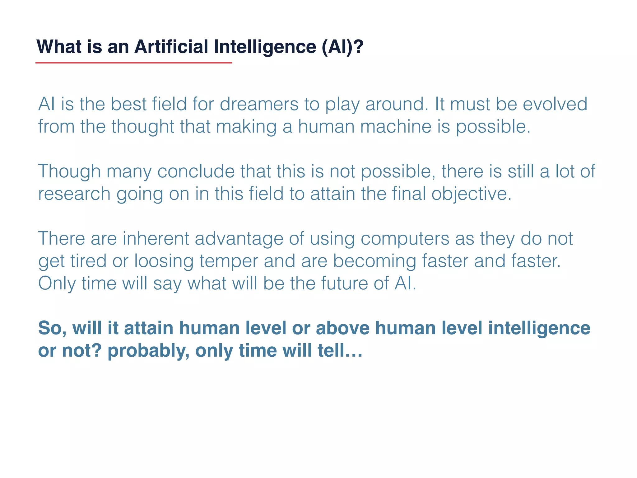 Artificial Intelligence Presentation | PDF