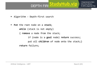 ARTIFICIAL INTELLIGENCE PROBLEM SOLVING AND SEARCH | PDF