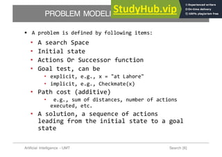ARTIFICIAL INTELLIGENCE PROBLEM SOLVING AND SEARCH | PDF