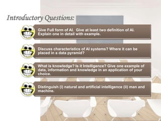 Artificial intelligence quiz ai and fuzzy logic priti sajja | PPTX