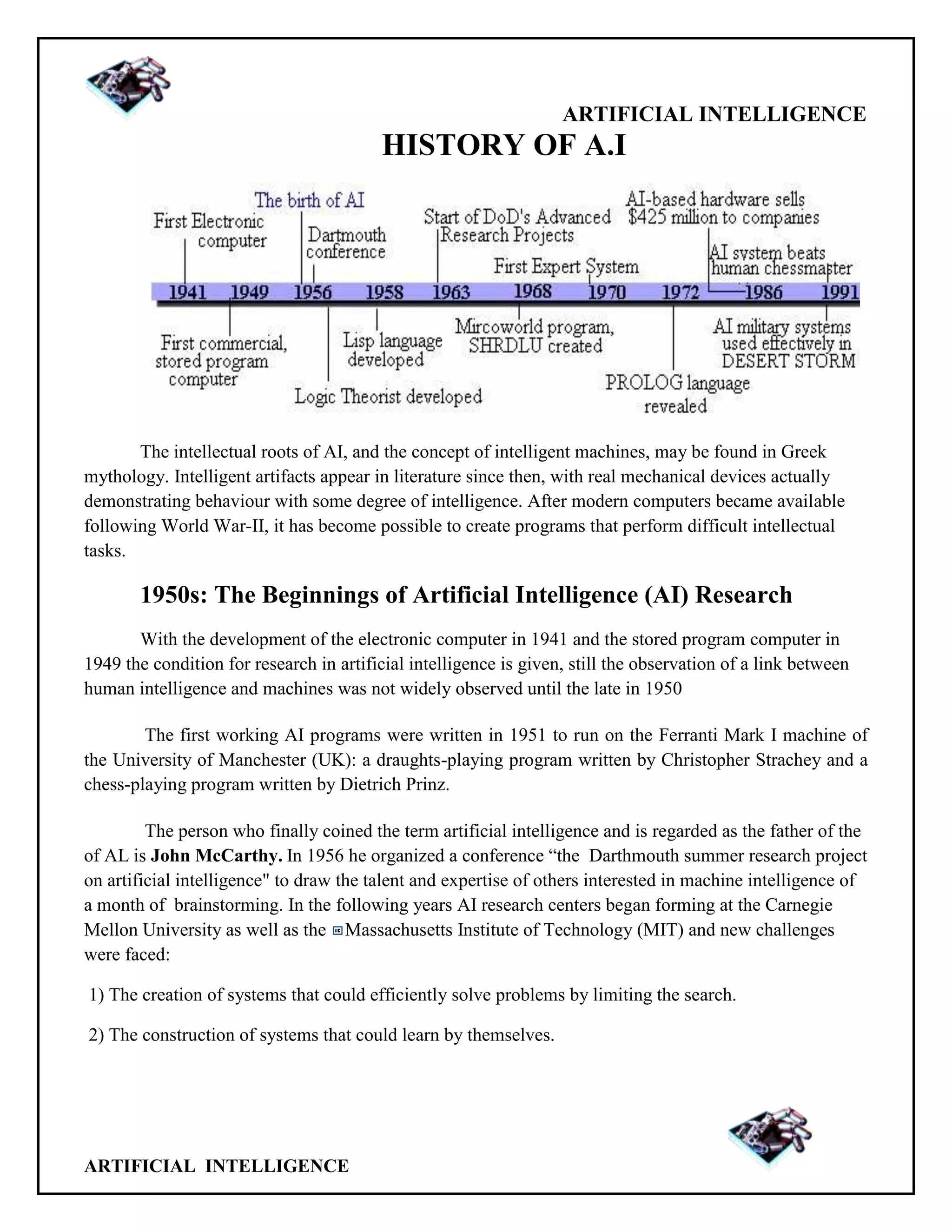Artificial intelligence report | DOCX