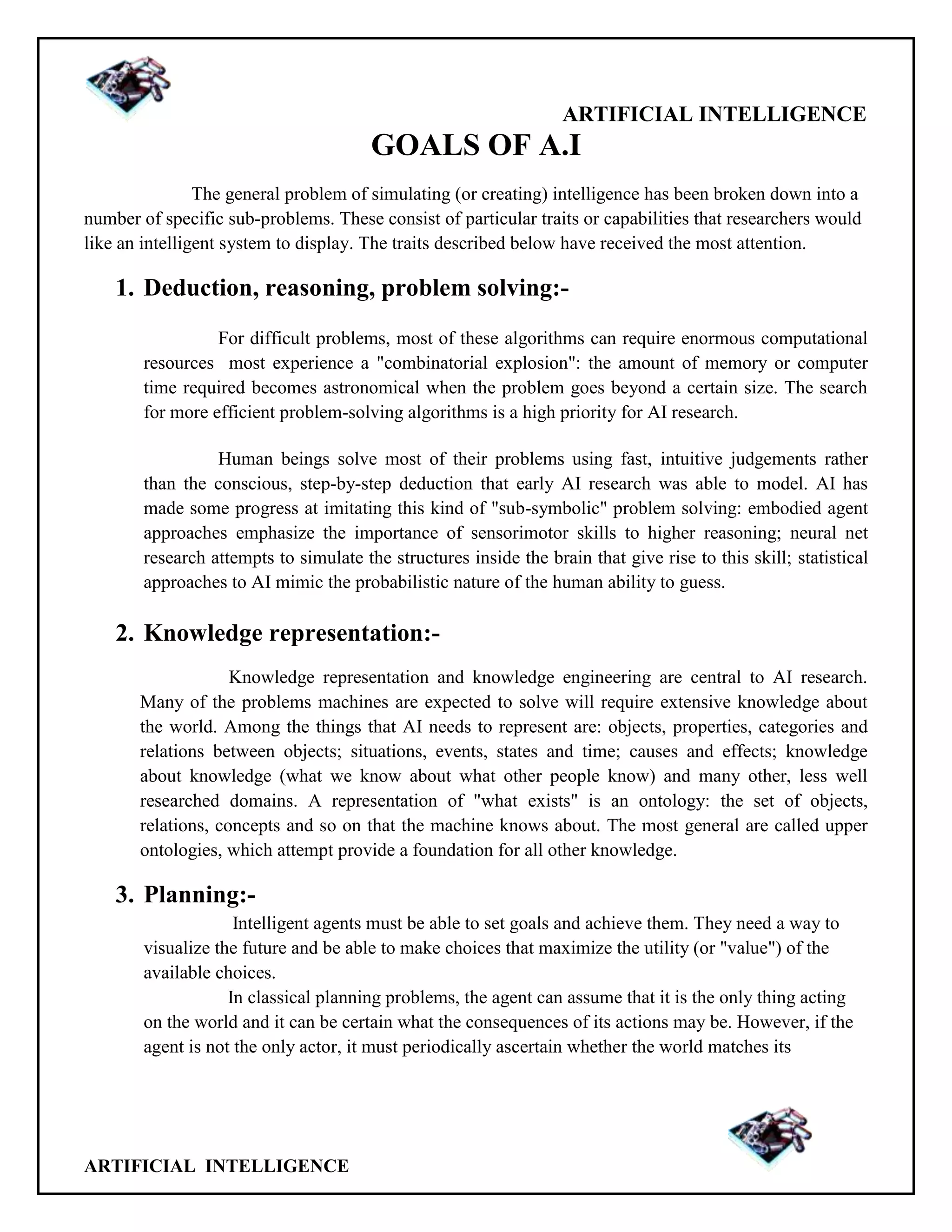 Artificial intelligence report | DOCX