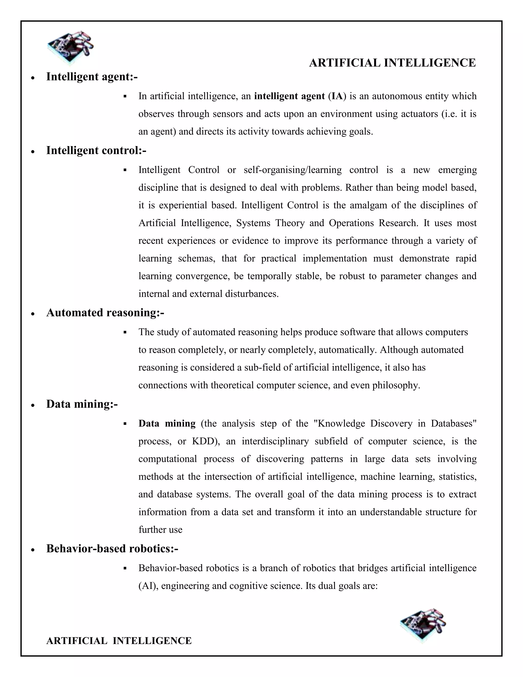 Artificial intelligence report | DOCX
