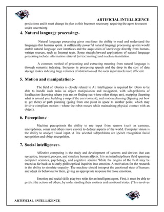 Artificial intelligence report | DOCX