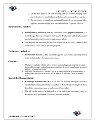 Artificial intelligence report | DOCX