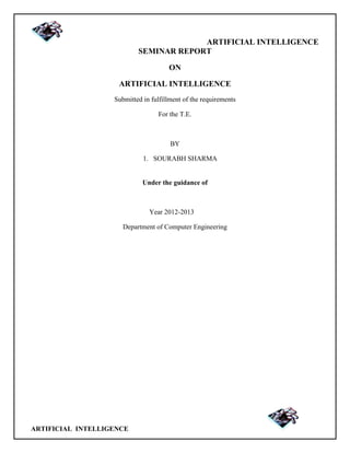 Artificial intelligence report | DOCX