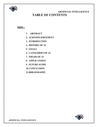 Artificial intelligence report | DOCX