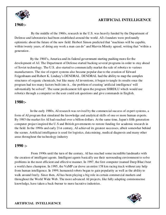 Artificial Intelligence Report Artificial Intelligence Report
