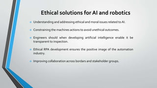 Artificial intelligence & Robotics subject aid | PPTX