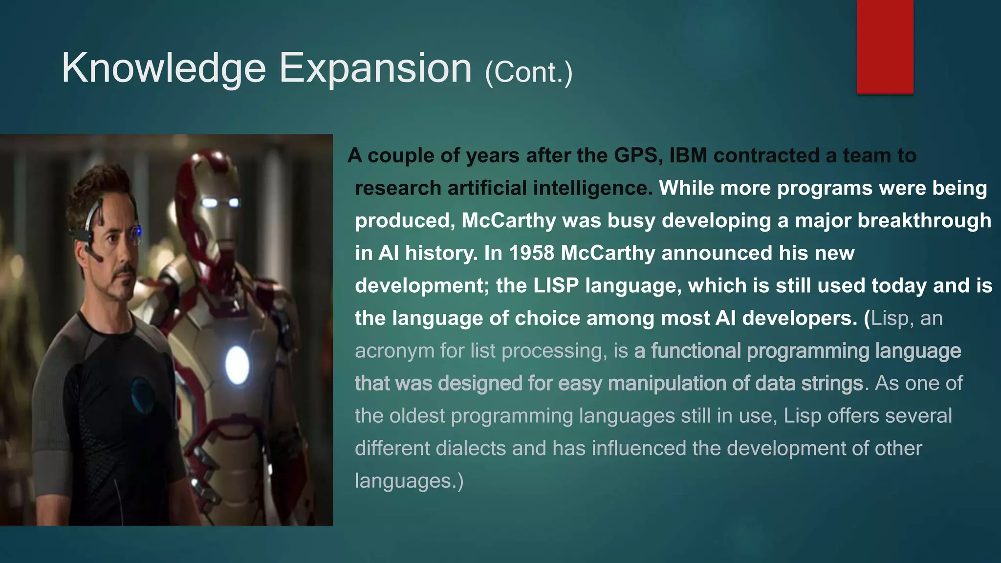 Artificial intelligence .pptx | Programming Languages | Computing