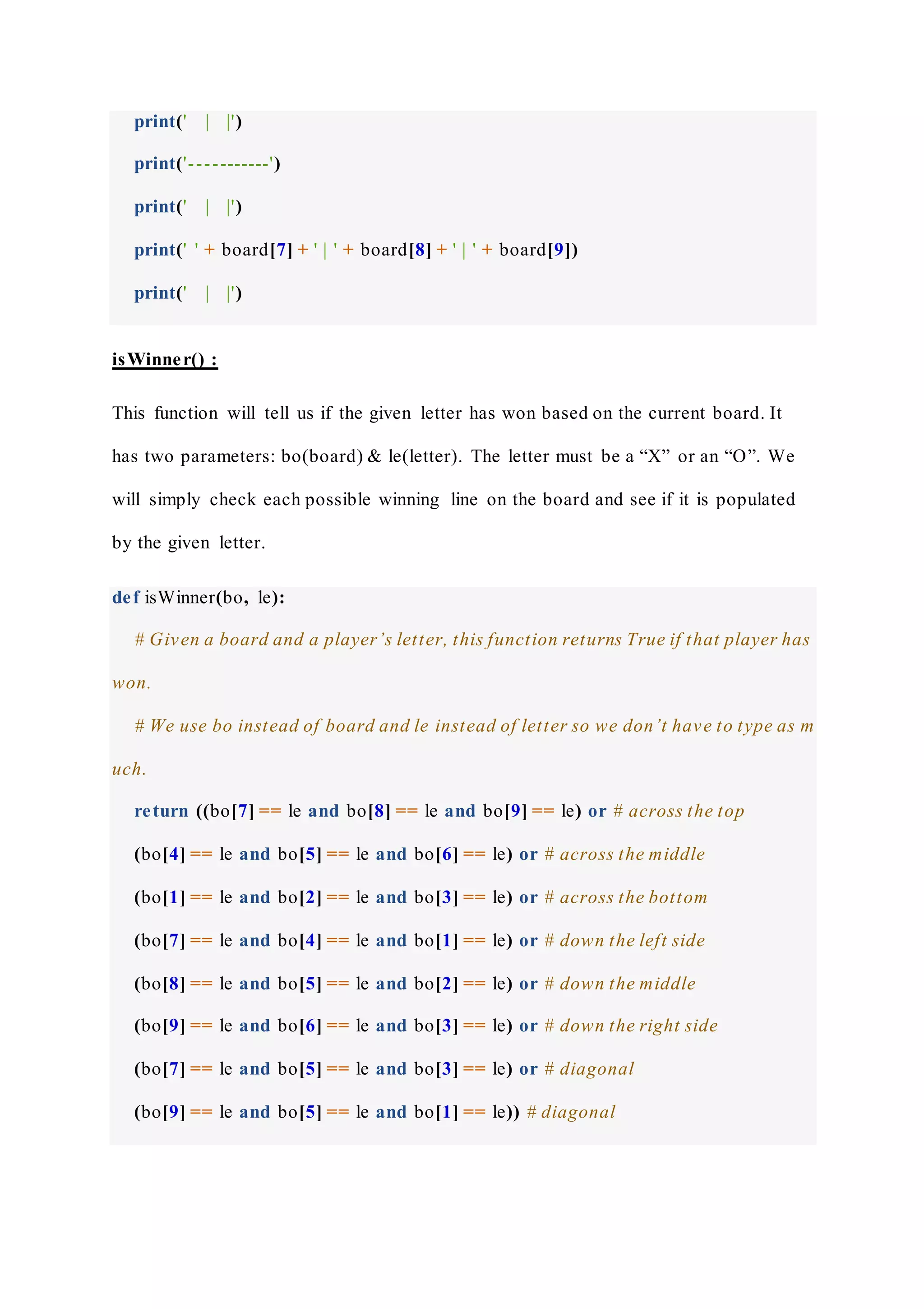 Artificial intelligence - python | DOCX | Programming Languages | Computing