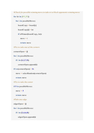 Artificial intelligence - python | DOCX