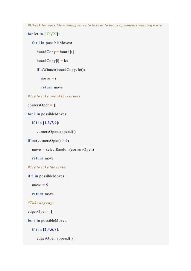 Artificial intelligence - python | DOCX | Programming Languages | Computing