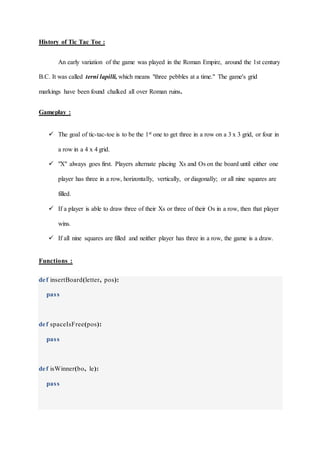 Artificial intelligence - python | DOCX