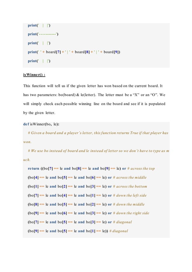 Artificial intelligence - python | DOCX | Programming Languages | Computing