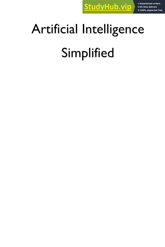 Artificial Intelligence Simplified (Textbook Sample) | PDF | Genetics ...