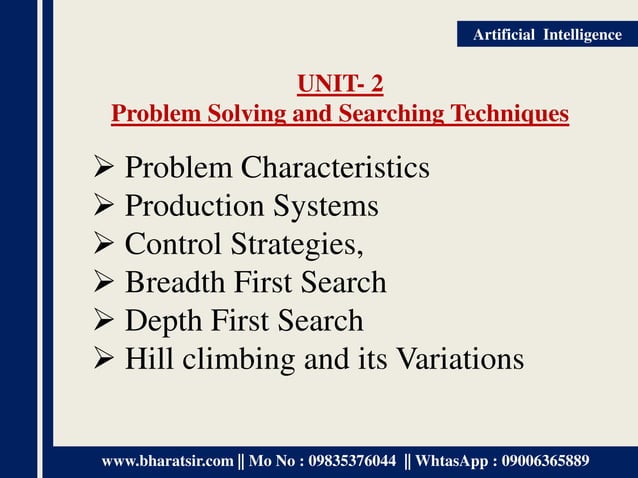 ARTIFICIAL INTELLIGENCE SYLLABUS | PDF