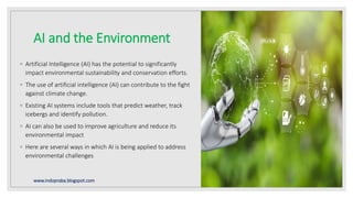 Artificial intelligence & the Environment.pptx