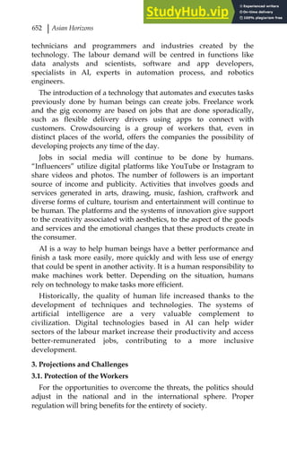 Artificial Intelligence The Future Of Labour And Employment | PDF